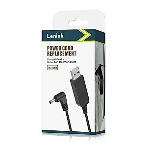 Lenink Power Cord Compatible with Cobra RAD 480i/350/380/450, Replacement Cord Cable USB Charger Compatible with Most Cobra Radar Detectors (1m/3.28ft)