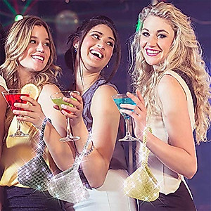 JIAN YA NA 2 Pcs Fashion Women Bridesmaid Lady Girl Bride Evening Clutch Bag for Prom Cocktail Party Wedding Engagement