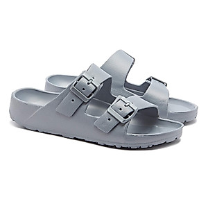 Weestep Essential Lightweight Double Buckle Slip-on Flat Adjustable Women's Men's Sandals
