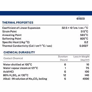 EISCO 6PK Beakers, 1000mL - Low Form with Spout - White, 100mL Graduations - Borosilicate Glass