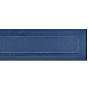 DII PVC Tabletop Collection Woven Indoor/Outdoor, Table Runner, 14x72, Nautical Blue
