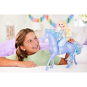 Mattel Disney Frozen Toys, Elsa Fashion Doll & Horse-Shaped Water Nokk Figure, Set Inspired by Mattel Disney's Frozen 2 Movie