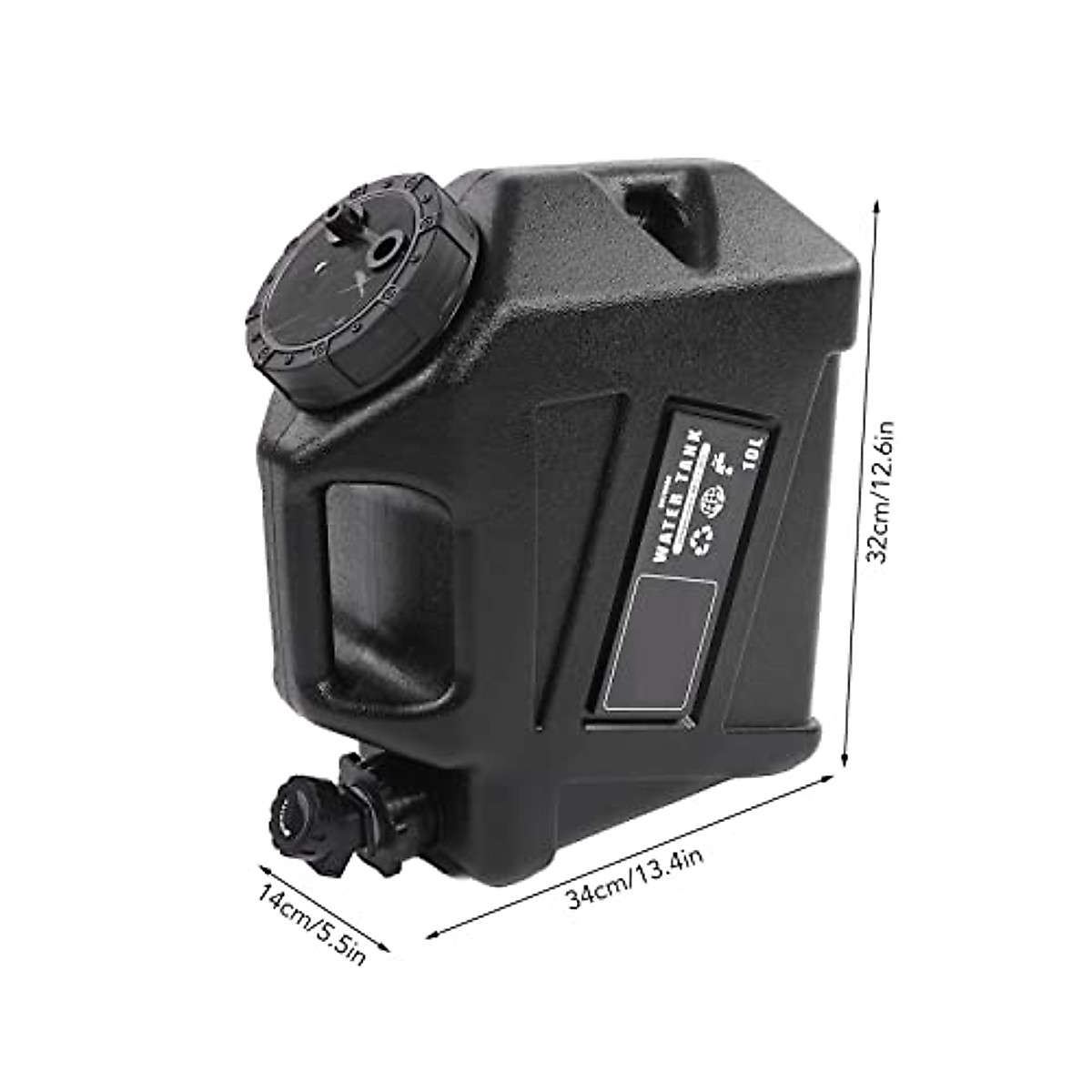 Pwshymi Portable Water Container, Easy to Operate Food Grade HDPE Multipurpose Water Container for Picnics