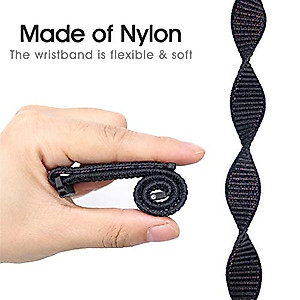 Morsey 22mm Soft Nylon Watch Bands Compatible for Samsung Galaxy Watch 46mm/Watch 3 45mm/Gear S3 Frontier/Classic, Sport Strap Wristband Replacement Bracelet for Women Men (black)