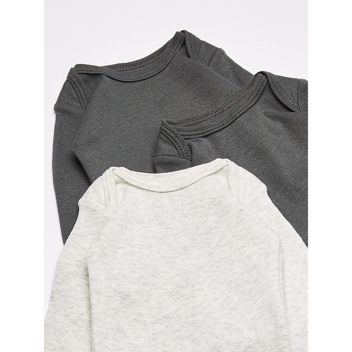 Carter's baby girls 7-pack Long-sleeve Bodysuits T Shirt, Multi/Grey, Preemie US