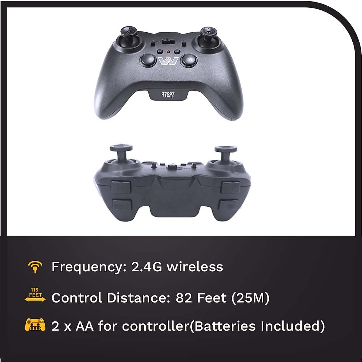 Diecast Masters RC Truck Western Star 49X SFFA Tridem Axle Heavy-Haul Tractor w/Lowboy Trailer | Radio Control Tractor Truck | 1:16 Scale Remote Control Truck and Trailer | Model 27010