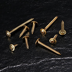 #8 x 1" Wood Screw 100Pcs Alloy Steel Standard Thread Truss Head Fast Self Tapping by SG TZH
