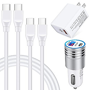 Android USB C Google Pixel 7 Fast Wall Charger for Google Pixel 7 Pro 6a 6 Pro 5a 5 4a 4 XL 3a 3 XL 2,Samsung S23 S22 S21 A14 A04S A53 A13,20W Fast Charging Block 38W Car Charger 6ft Type C to C Cable