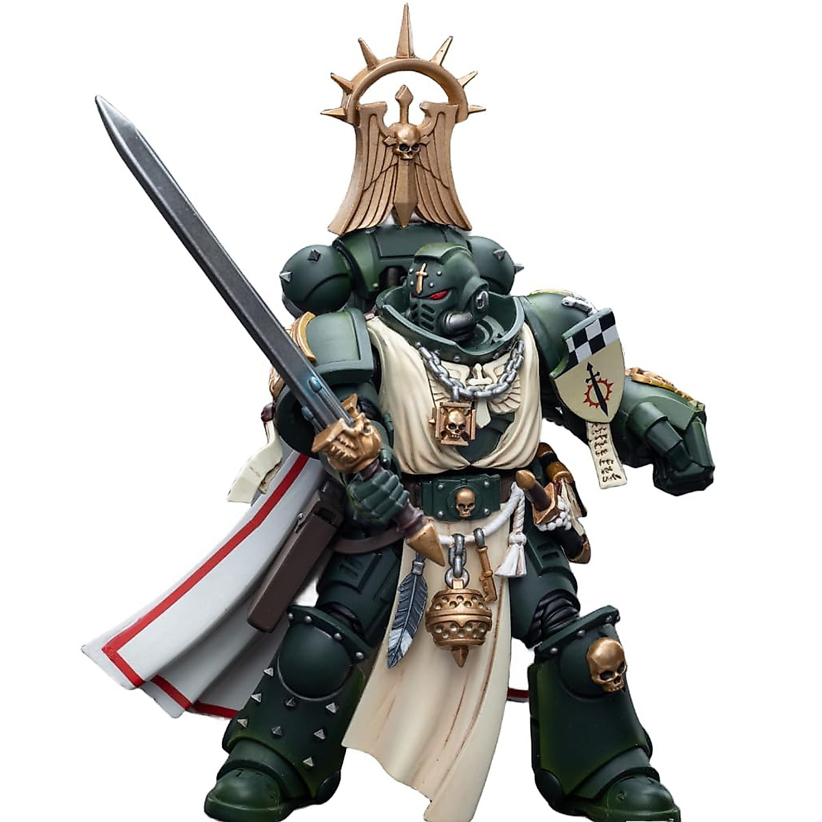 HiPlay JoyToy Warhammer 40K Collectible Figure: Dark Angels Master with Power Fist 1:18 Scale Action Figures JT7691 (JT7691)