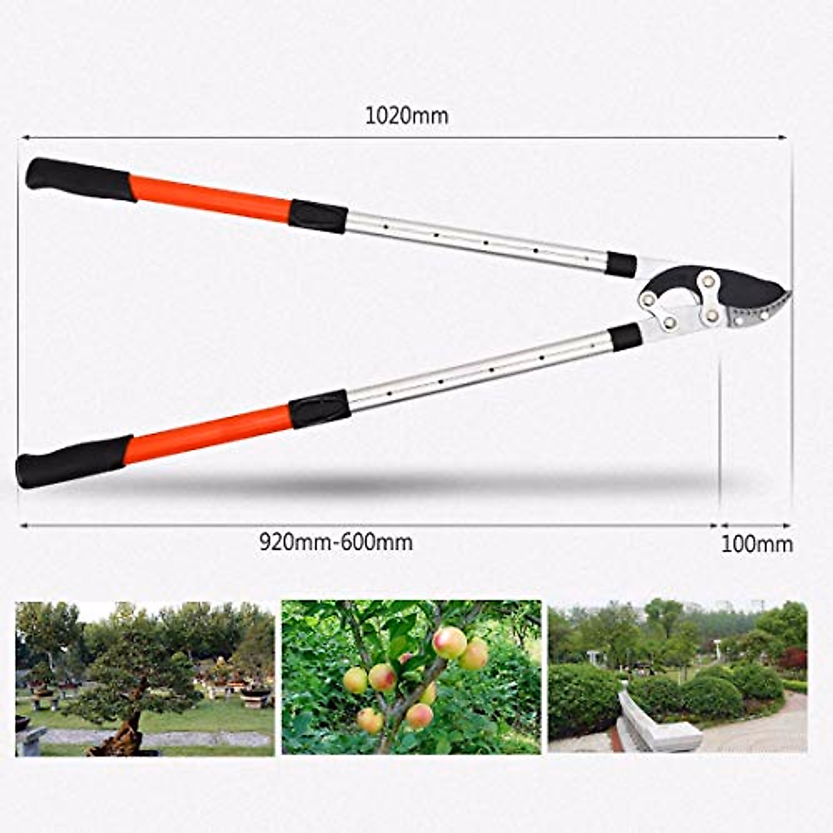 Heavy Duty Tree Ratchet Lopper Pruner Professional Garden Lopper, Anvil Razor Blades for Cutting Thick Branches, Suitable for Fruit Tree Pruning, Bonsai Pruning Every Family