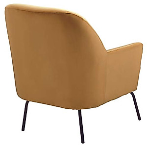 Signature Design by Ashley Dericka Modern Velvet Upholstered Accent Chair, Gold