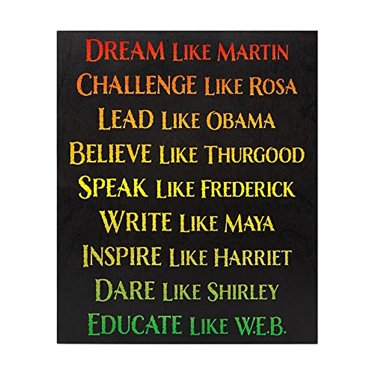 JennyGems Black History Month Gifts, Black History Month Decorations, African American Wall Art, Black History Sign Decor, Influential People in History, 10x12 Wood Sign, Made in USA