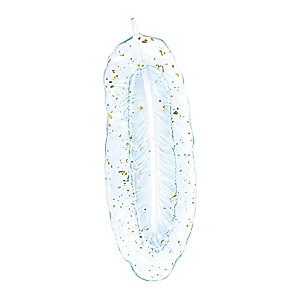 JANKOW 1 Pair DIY Handmade Long Leaf-Shaped Reptile Food Water Bowl, Plate Dish for Tortoise, Snake, Hermit Crab, and Chameleon for Drinking and Eating