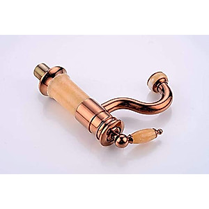 WHLMYH Sink Tap，Kitchen Bathroom Sink Tap，Bathroom Kitchen Leak Proof Faucet,Save Now Water,Ceramic Single Hole Valve Single Handle Bath