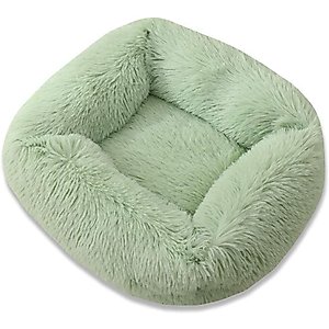 Bed Fruity Green Plush Square Beds for Small Medium Large Dogs Super Soft Winter Warm Sleeping Mats for Cats 1Pcs M