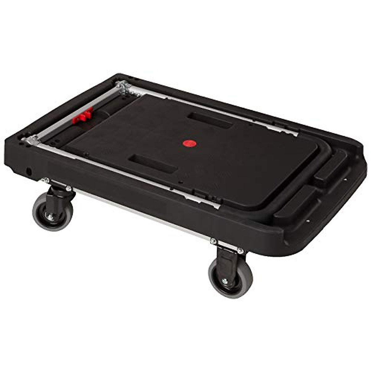 Magna Cart Flatform FFXL 500 lb Capacity Four Wheel Folding Platform Truck, Black and Aluminum