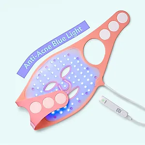 ZUTTA LED Face Mask Light Therapy 3 Color Settings LED Mask Light Therapy