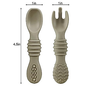 PandaEar Suction Plates for Baby Toddlers, Silicone Baby Plates with Suction, 2 Pack Toddler Plates and Utensils Set, Divided Plates for Kids Infant, Non-Toxic, BPA Free Dishes