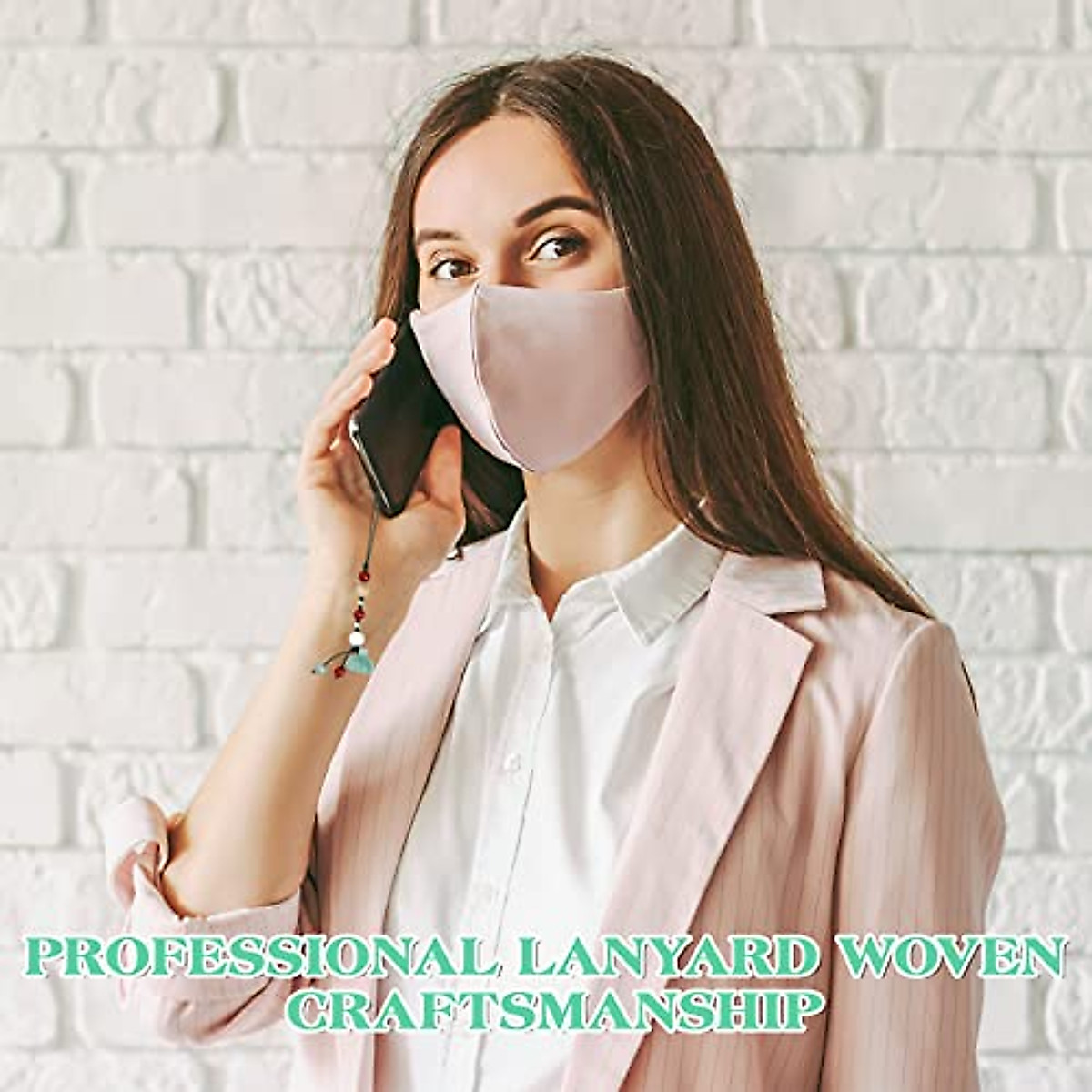 Hemobllo Cell Phone Strap Jade Phone Charm Key Agate Chain Car Key Hanging Pendants Decor for Car Phone Fan Clothing Decor Green