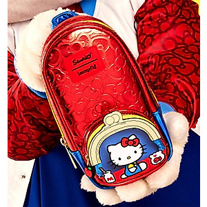 Loungefly Sanrio Hello Kitty 50th Anniversary Coin Bag Metallic Stationery Mini Backpack Pencil Case