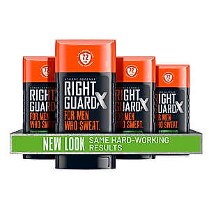 Right Guard Xtreme Defense Antiperspirant Deodorant Invisible Solid Stick, Fresh Blast, 2.6 Ounce , 4 Count (Pack of 1)