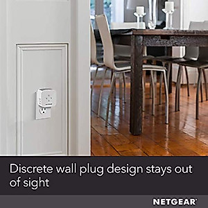 NETGEAR WiFi Range Extender EX2800 - Coverage up to 600 sq.ft. and 15 devices with AC750 Dual Band Wireless Signal Booster & Repeater (up to 750Mbps speed), and Compact Wall Plug Design