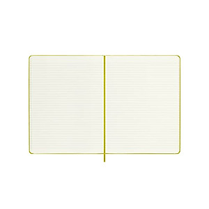 Moleskine Classic Notebook, Hard Cover, XL (7.5" x 9.5") Ruled/Lined, Hay Yellow (Silk), 192 Pages
