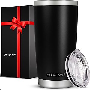 OOPERAY Gifts for Men Him Dad, 20oz Tumbler with Lid, Christmas Stocking Stuffers, Fathers Day Dad Gifts, Stainless Steel Vacuum Insulated Travel Tumbler Coffee Mug Cup, Birthday Gifts for Men