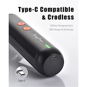 Electric Screwdriver, Cordless Power Screwdriver Set with 2000mAh Rechargeable Battery, 3.7V, 4 LEDs, USB-C Cable, 20pcs Bits, Automatic & Manual, High Torque 2.5Nm