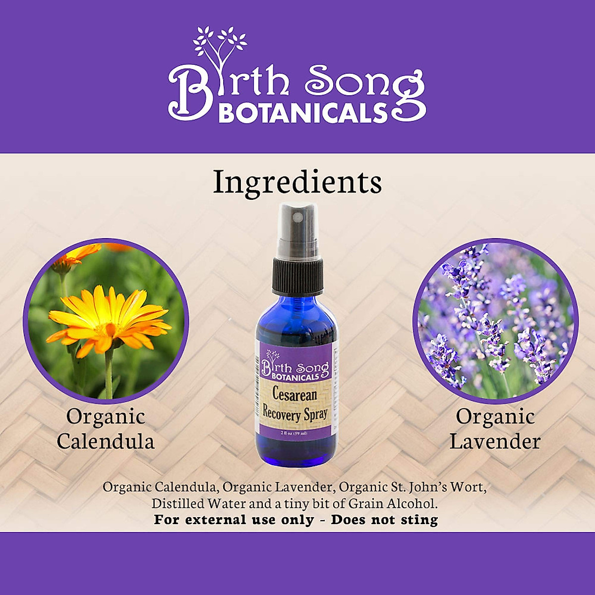 Birth Song Botanicals Umbilical Cord Care Powder, Herbal Support for Postpartum, Baby Shower Gift, Pregnancy, All Natural, Plant Based, Woman, Birth, 0.2oz