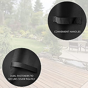 Pure Grill 30-inch Smoker BBQ Grill Cover for Electric Vertical Smokers - Universal Fit, Heavy-Duty, Waterproof, Fade Resistant Fabric (Cover - 19&quot; x 17&quot; x 30&quot;)