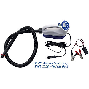 Island Hopper Patio Dock 15 Foot Inflatable Swimming Water Platform Dock (A 15' Patio Dock)