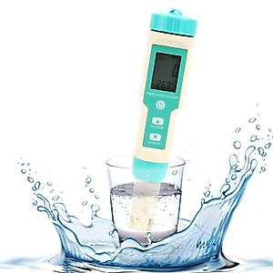 Agatige Water Quality Tester, C-600 7 in 1 pH Tester, EC Meter, TDS Meter, ORP Tester, Salt Tester, SG & Temp Meter, 0-10000ppm High Accuracy Water Test Meter for Drinking Water, Aquariums,Hydroponics