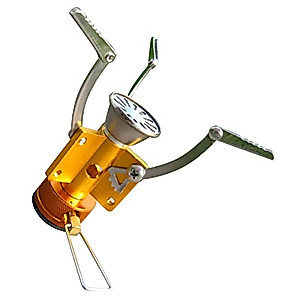 INOOMP Portable Stove Portable Gas Burner Camping Gas Stove Hiking Stove Burner Picnic Gas Stove BBQ Gas Stove Wind- Proof Backpack Portable Stove Stainless Steel Cookware