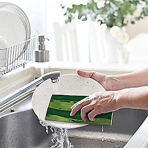 AnyDesign Watermelon Swedish Kitchen Dishcloth Summer Absorbent Cotton Dish Towel Melon Fruit Dish Cloth for Housewarming Cleaning Wipes, 6Pcs, 7 x 8 Inch