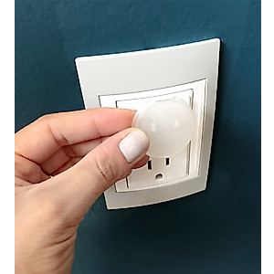 Outlet Plugs Covers (40 Pack) Clear Child Baby Proof - Electrical Protector - Safety Caps by Idea Safety - Home Basic