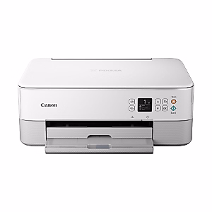 Canon PIXMA TS5320 All in One Wireless Printer, Scanner, Copier with AirPrint, White, Works with Alexa