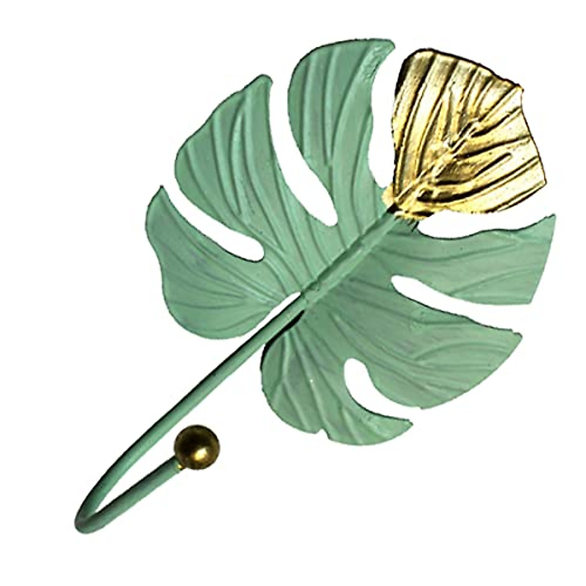 Alipis 2pcs Shaped Novel Wall Rack Mini Metal Design Key Gift Rustic for Coat Idea Art Bags Decorations Palm Multifunctional Keys Mounted Hooks Shape Leaf Hanger Tropical Towel Bathroom