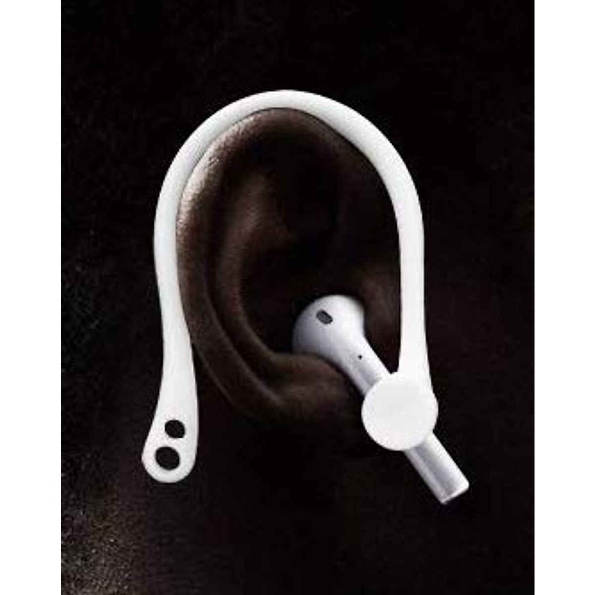 BLLQ Ear Hooks Compatible with Air Pods [Anti-Drop][Comfortable] [Fit] [Durable], Compatible with AirPod1 & 2 Earbud Ear Hook ，White