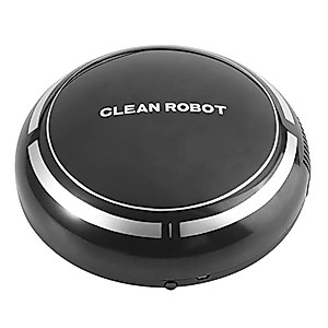 Zerodis Smart Robot Vacuum Floor Cleaner Sweeping Suction Sweeping Machine Robot Robotic Vacuum Cleaner, Automatic USB Rechargeable (Black)