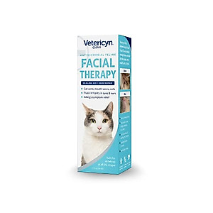 Vetericyn Plus Feline Facial Therapy | Healing Aid and Skin Repair for Different Cat First Aid Needs, Including Cat Acne, Cat Ear and Eye Problems. 2 Ounces
