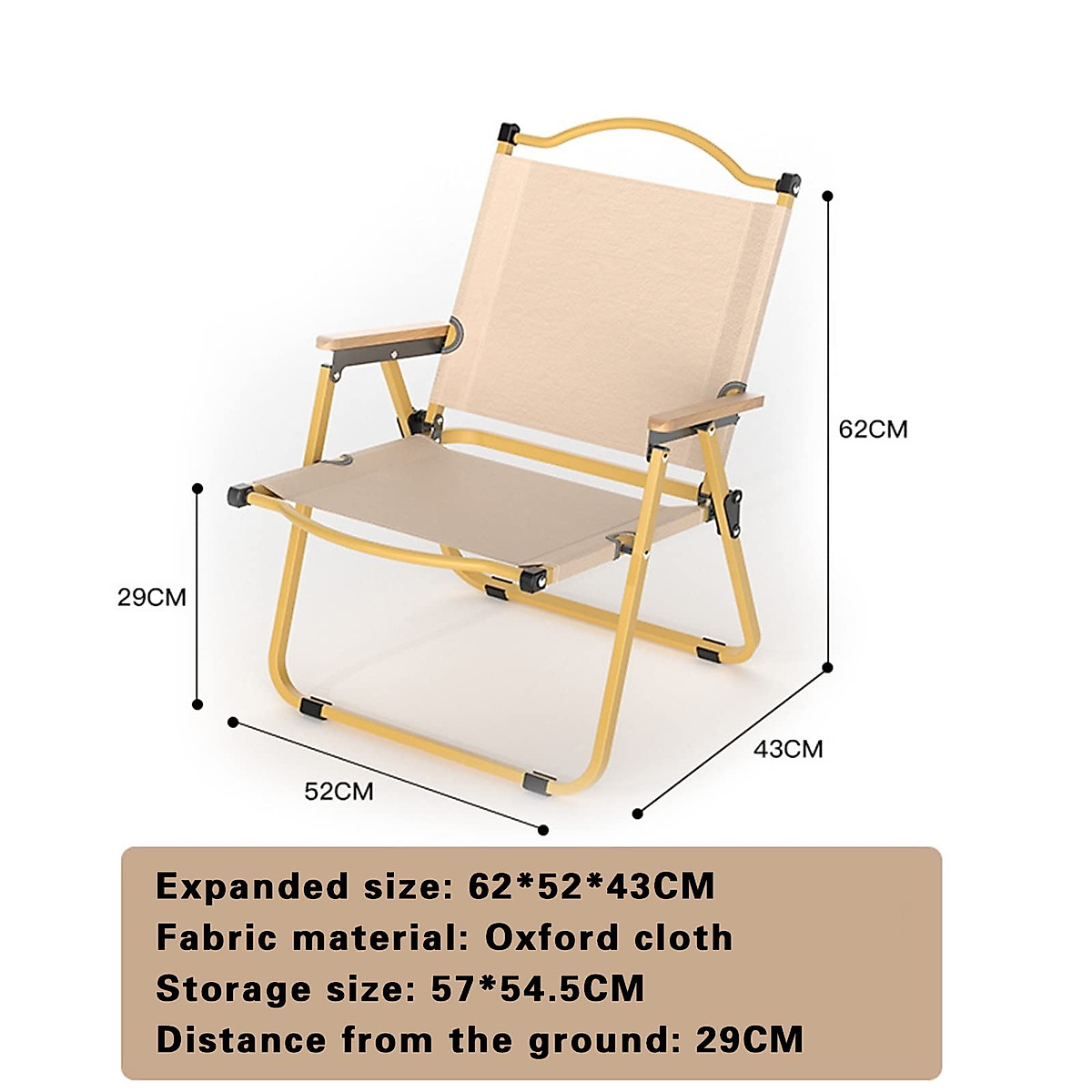 Mrzneaoch Small Folding Chair, Camping Chairs Folding Chair Camping Outdoor Foldable Chair Lightweight Camp Chair Outdoor Lawn Chair - Steel Frame Support 550 Lbs