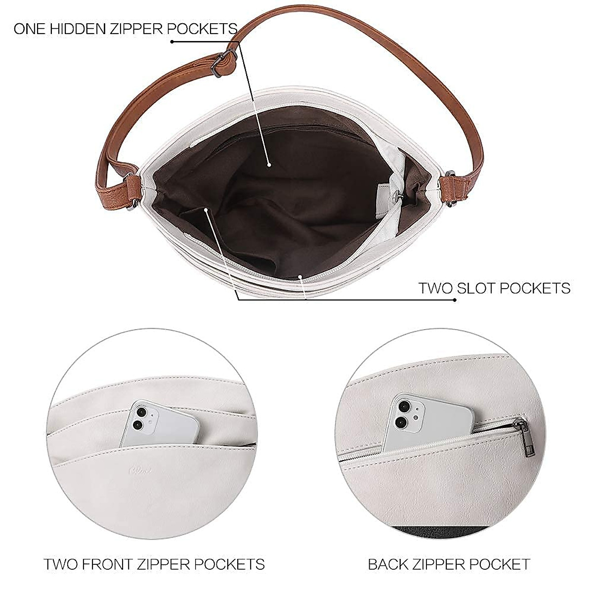 CLUCI Crossbody Bags for Women bundles with Wallet for Women