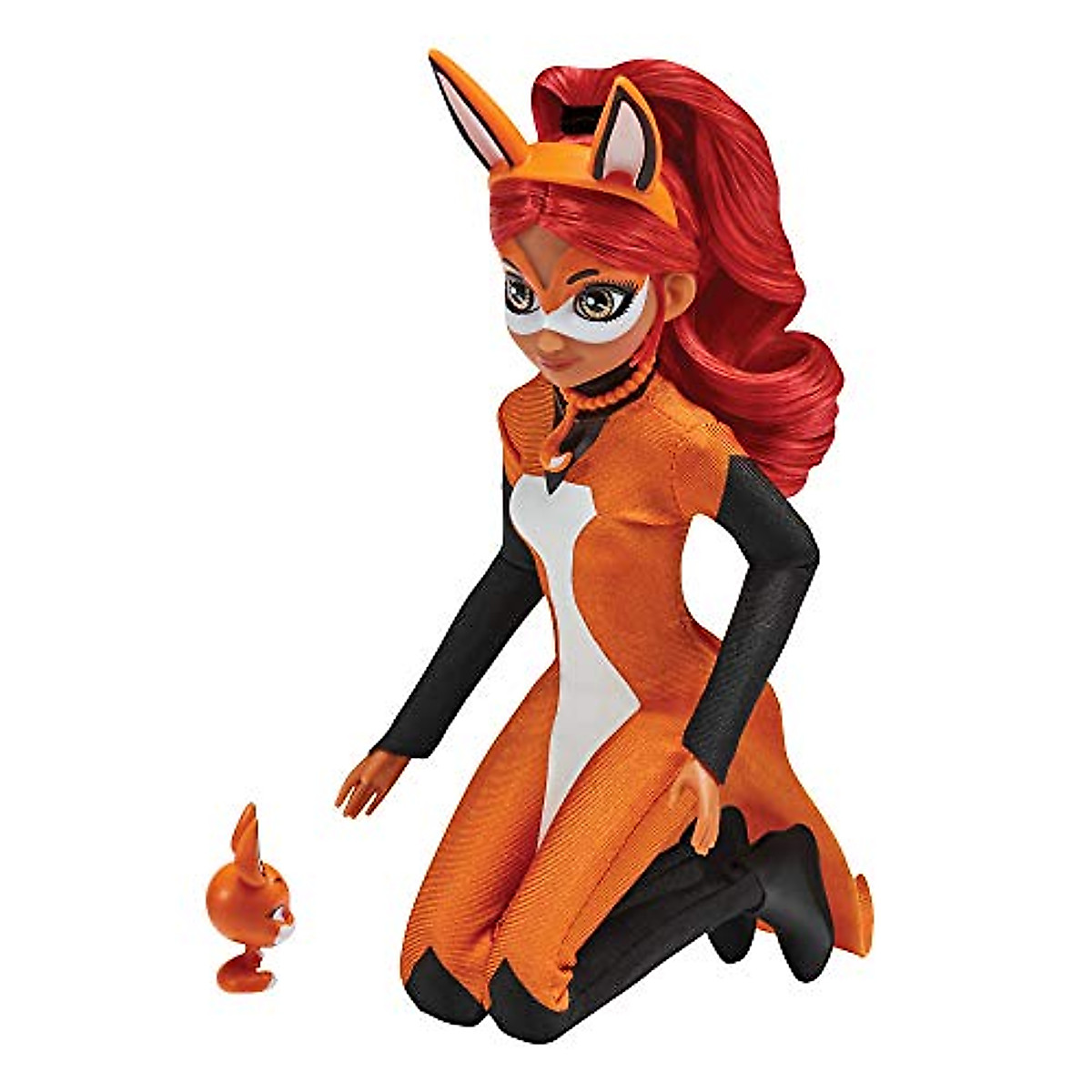 Miraculous Rena Rouge Doll 10.5" Fashion Doll with Accessories and Trixx Kwami by Playmates Toys, Orange