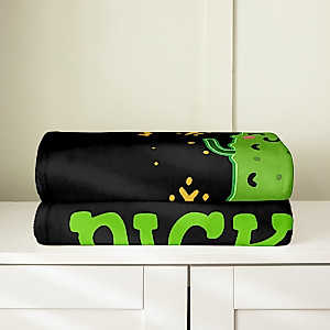 Girl Loves Pickles Bed Blanket Kids,Vegetable Print Flannel Fleece Throw Blanket Cute Kawaii Fuzzy Blanket for Kids Boys Girls,Microfiber Plush Blanket Room Decor Baby 30"x40"