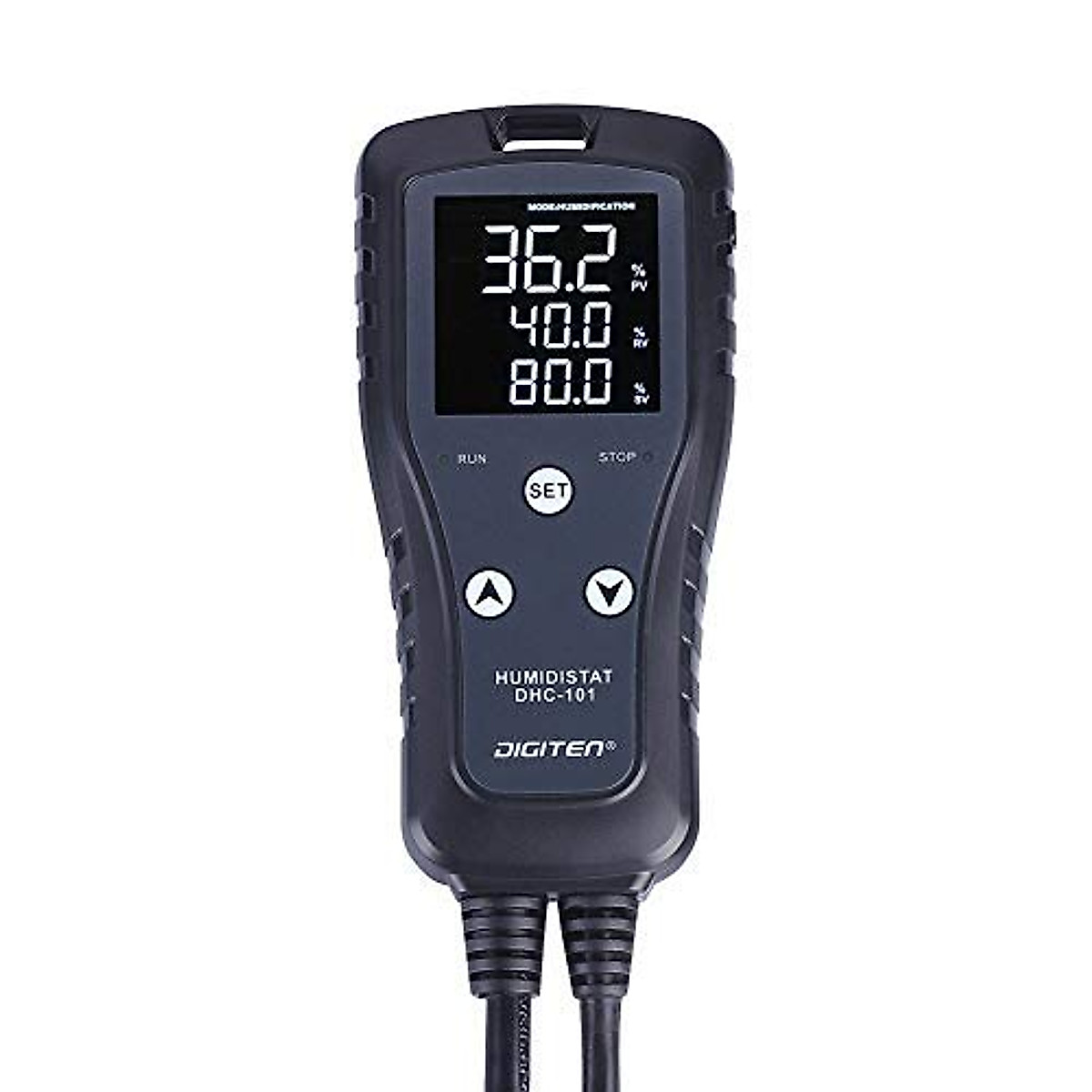 DIGITEN Digital Humidity Controller Humidistat Pre-Wired Plug Simple-Stage AC 110V -240V with High Accuracy Humidity Sensor for Dehumidifier Humidifier Reptiles Greenhouse Exhaust Fan Fermentation