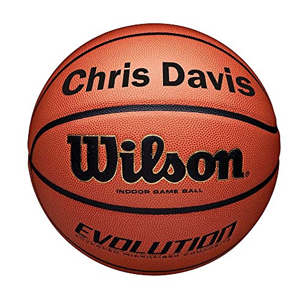WILSON Customized Personalized Evolution Basketball Indoor Game Ball