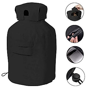 JIUCHEN Propane Tank Cover Storage Bag, 20lb BBQ Outdoor Waterproof Garden Gas Bottle Oxford Cloth Propane Tank Cover