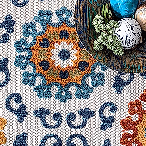 nuLOOM Aurora Transitional Indoor/Outdoor Area Rug, 3' x 5', Multi