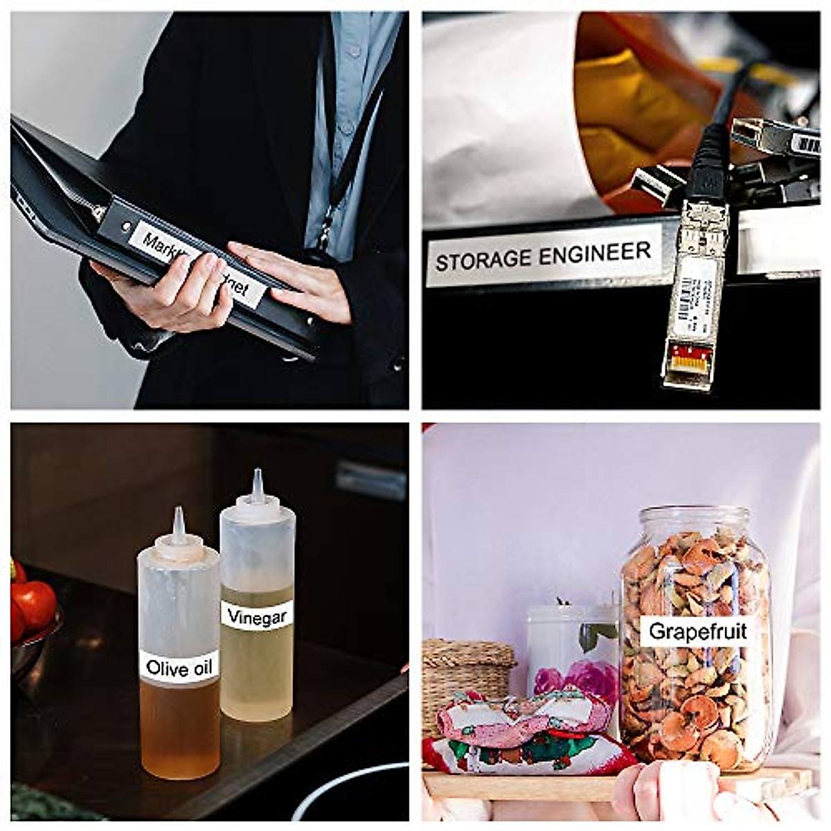 MarkDomain Compatible TZe-251 24mm Label Tape Replacement for Brother Ptouch TZe251 TZ251 TZe TZ Tape 24mm 0.94 Laminated White Tape for Brother PTD600 PT-P700 PT-P710BT PT2730 Label Maker, 3-Pack